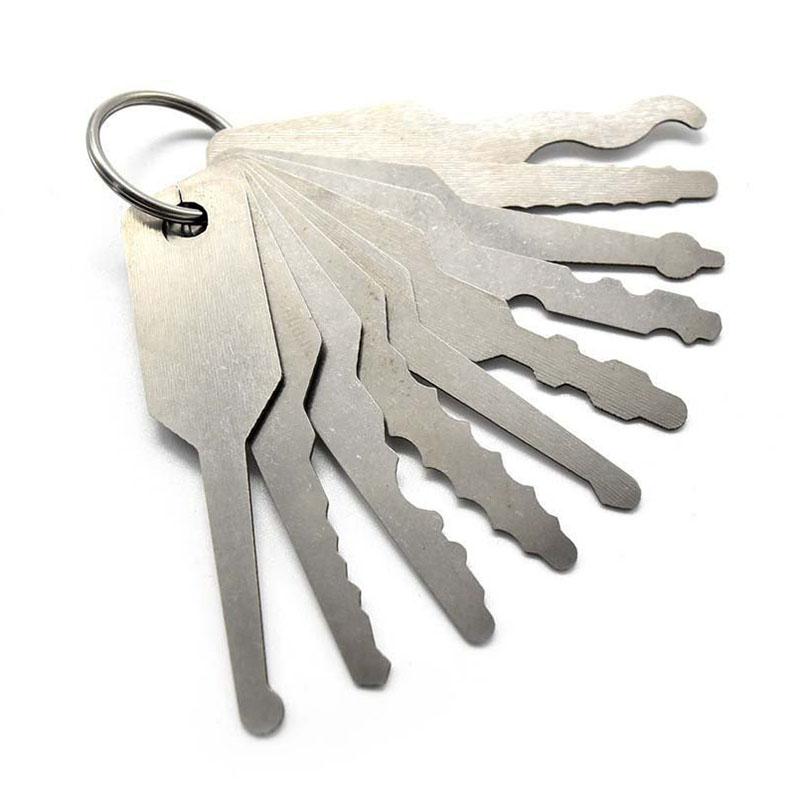 Auto Jigglers (10 Pieces) Tryout Keys for Cars – Lockpickable